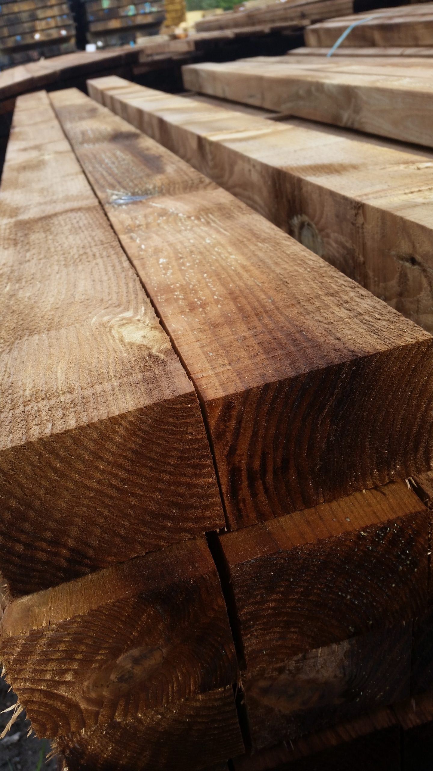 75mm(3in) x 50mm(2in) Tanalised Brown Timber - Oakdale Fencing