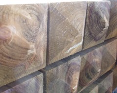 200x200 (8x8) Wooden Gate Post - Oakdale Fencing