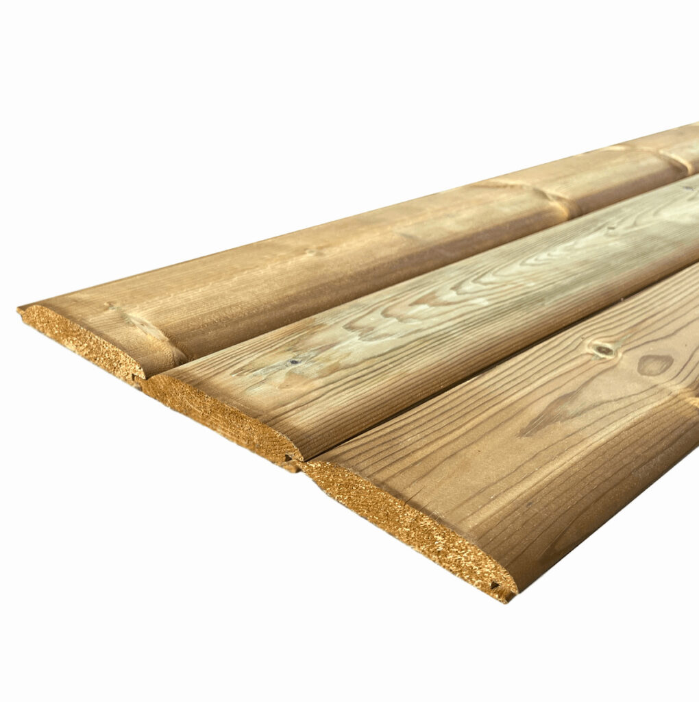 Premium Softwood Loglap Cladding 50mm x 150mm - Oakdale Fencing